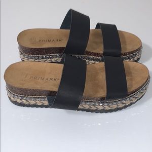 Primark | Shoes | Primark Platform Wedge Summer Espadrilles Sliders ...